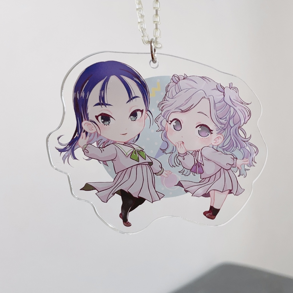 アクリルキーホルダー 【rkrn】女体化現パロ 立花&綾部 - Poncotsu Republic - BOOTH