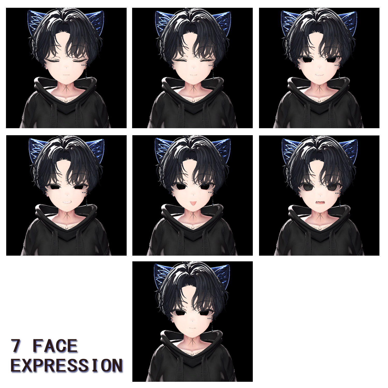 【マヌカ/Manuka】 Masculine Prefab & Makeup + Eye & Face Blendshape + MMD ...