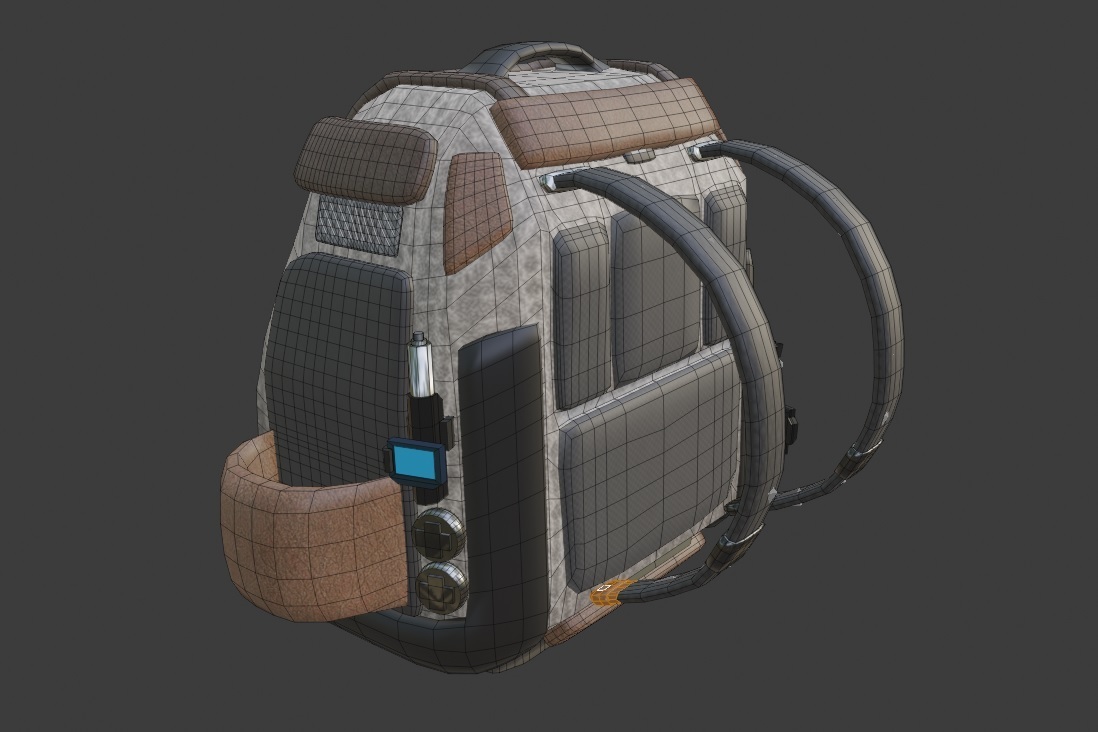 【VRChat向け3Dモデル】BackPack AirUnit01 - BlueBlueForce - BOOTH