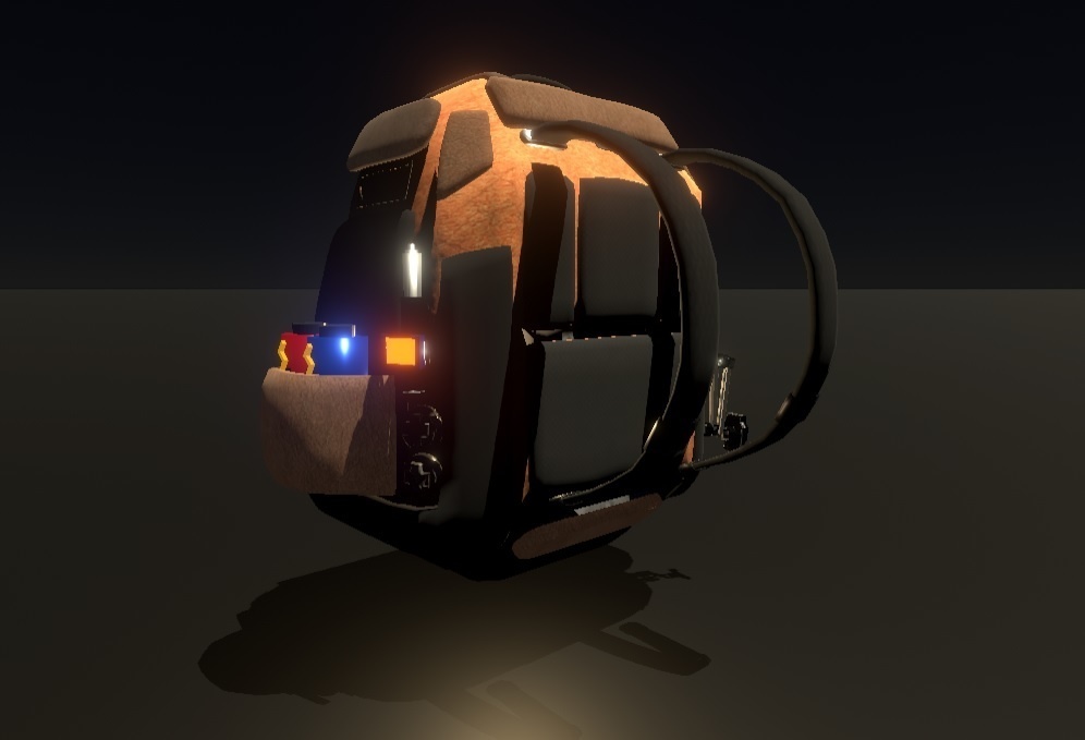 【VRChat向け3Dモデル】BackPack AirUnit01 - BlueBlueForce - BOOTH