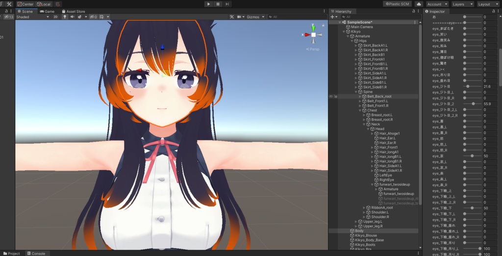 Ninomae Ina'nis Texture for kikyo「桔梗」 Face blendshape included - Maybea ...