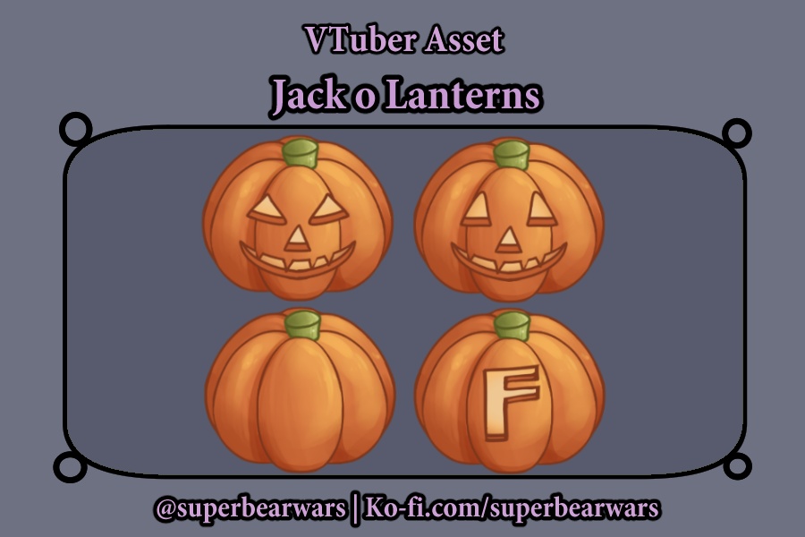 [VTuber Assets] Spooky Halloween Bundle - superbearwars - BOOTH