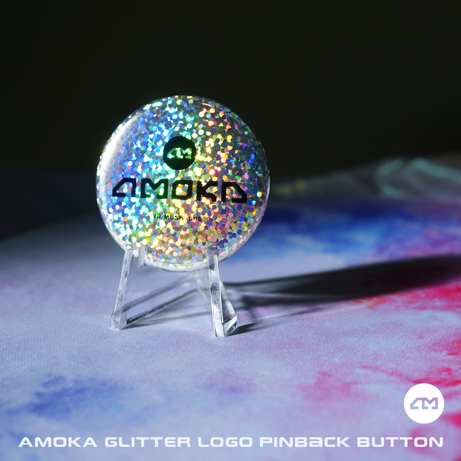 AMOKA キラロゴ缶バッジ - AMOKA - BOOTH