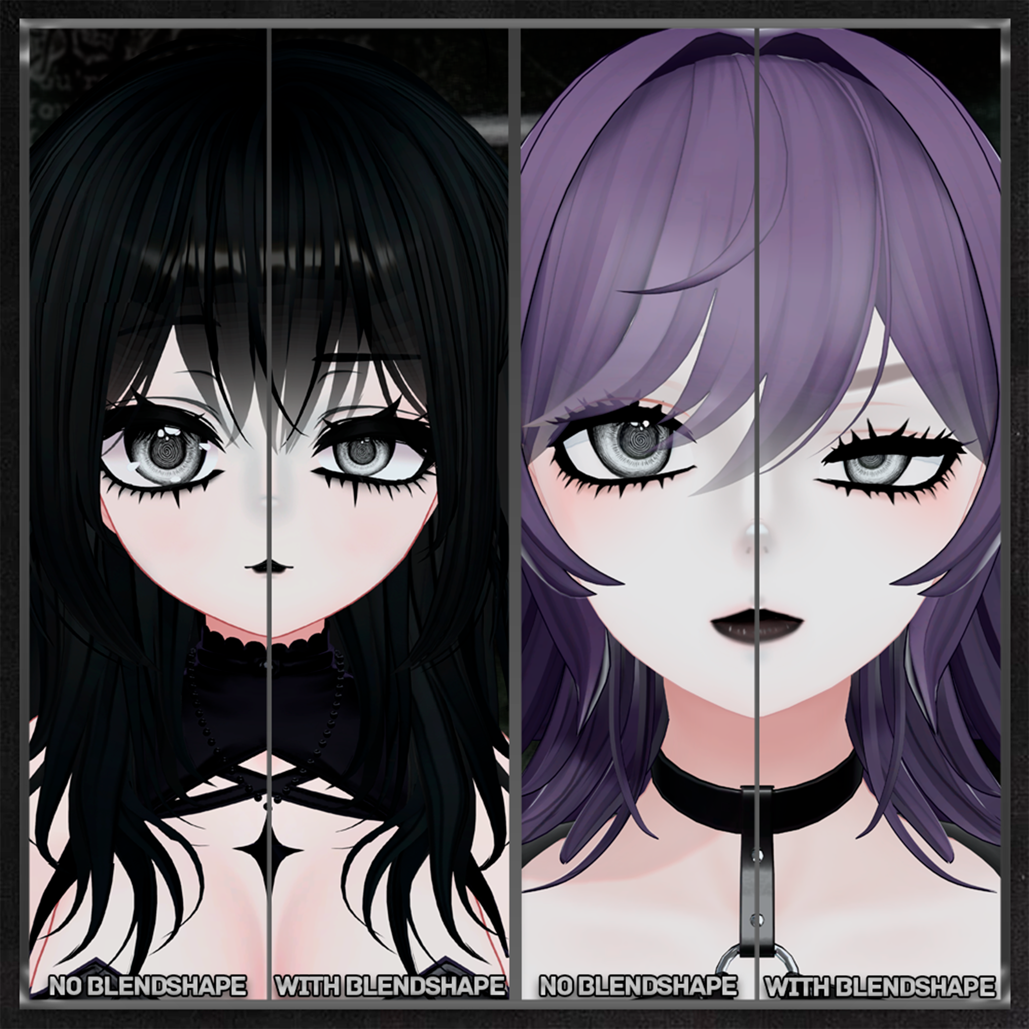 【2 Avatars】 Hypnosis 2.0 Makeup & Eyes & Face Blendshape 💫 - Mumn - BOOTH