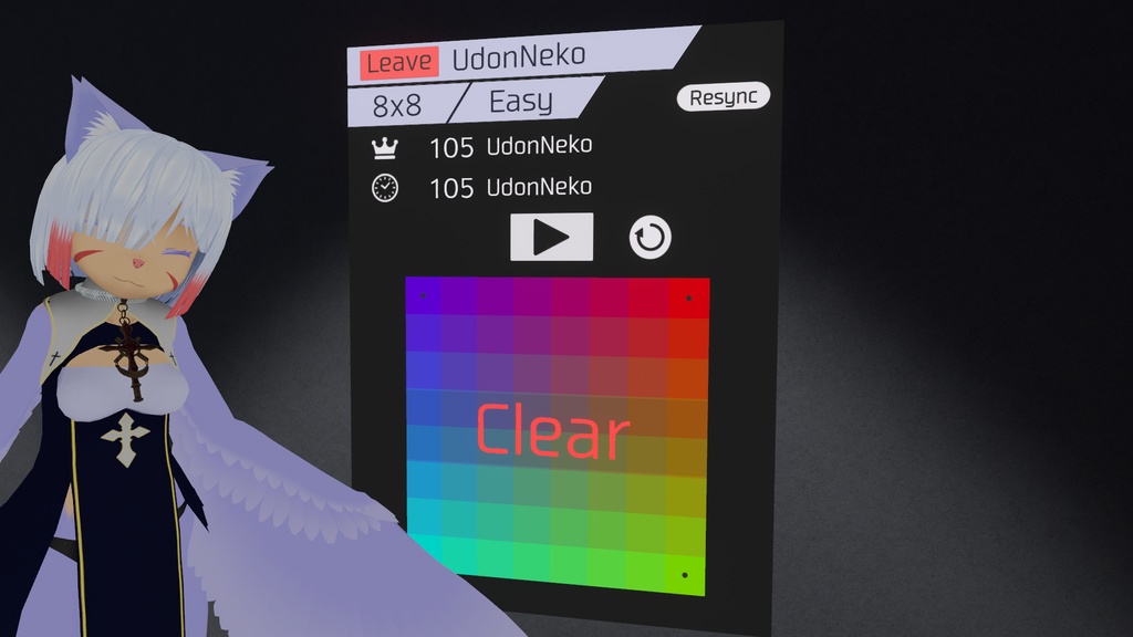 【VRchatアセット】Colordoku【色彩パズル】 - udon-cat-works - BOOTH