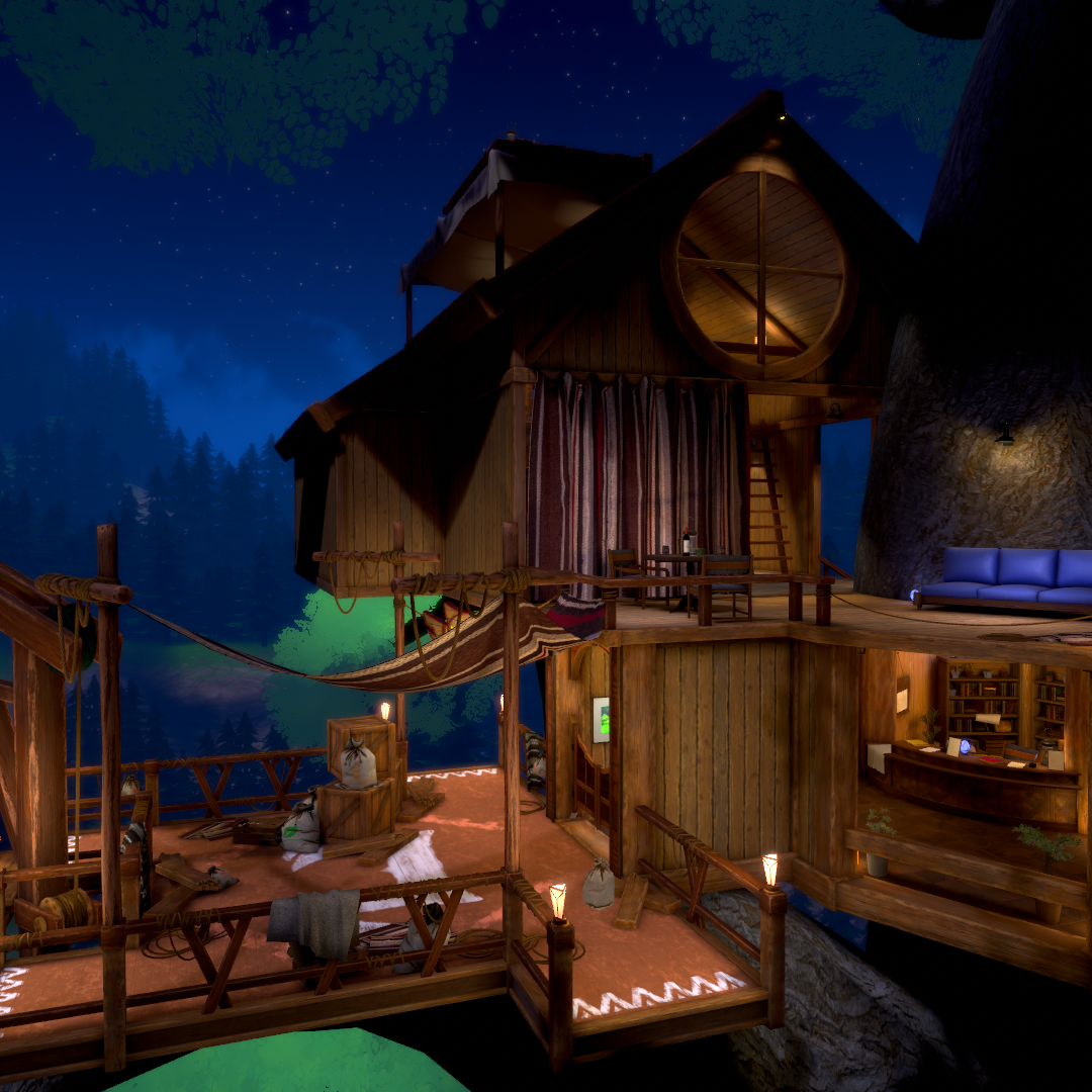 【VRchat対応ワールド】Moonlit Perch - udon-cat-works - BOOTH