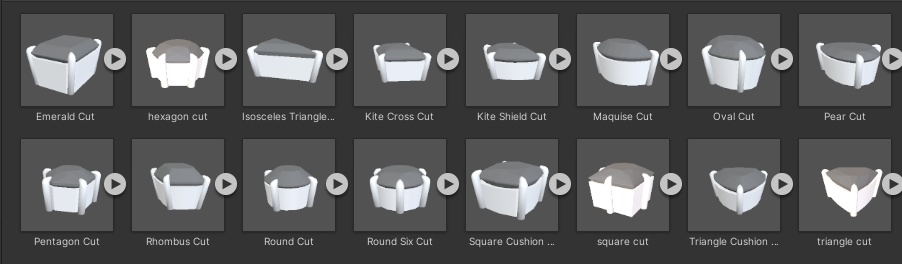 [VRC] Jewelry Gem Prong Setting - Fine.Rian - BOOTH