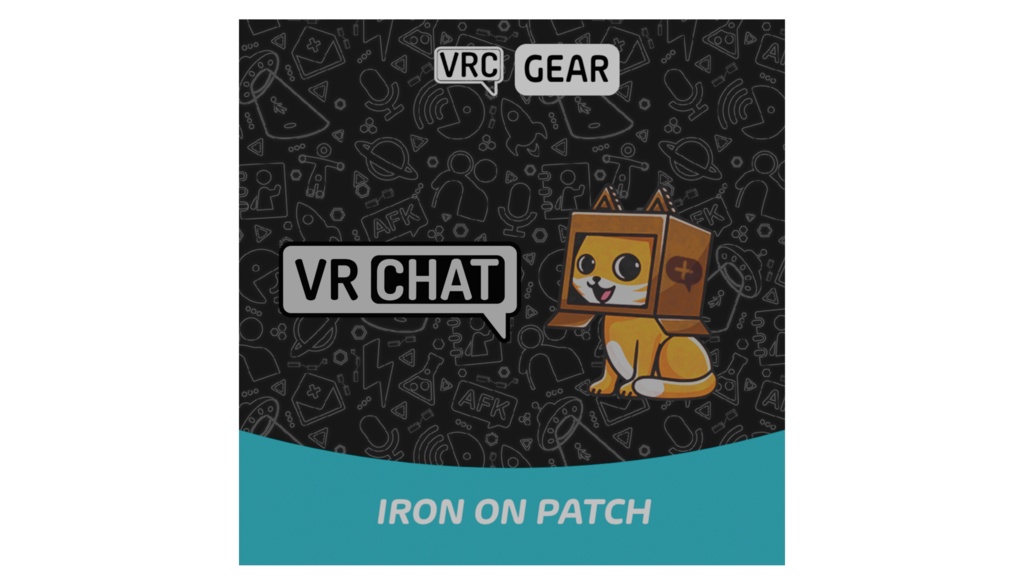 VrChat Iron on Patch And Pin - pollentomorrow - BOOTH