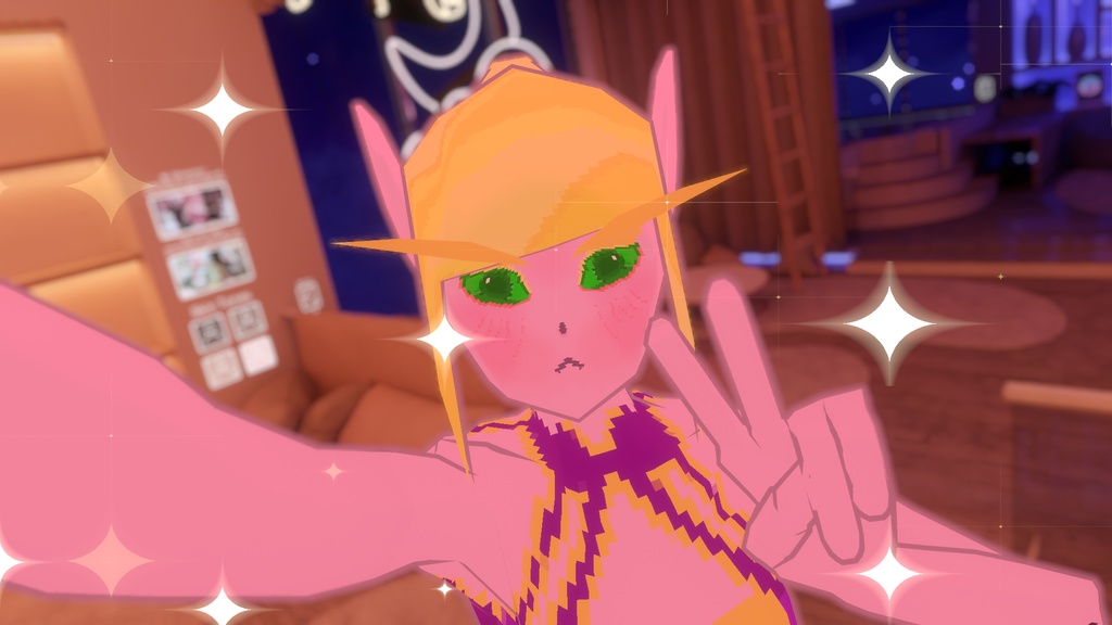 Retro Style Elf Girl (VRChat Avatar) - pigasus - BOOTH