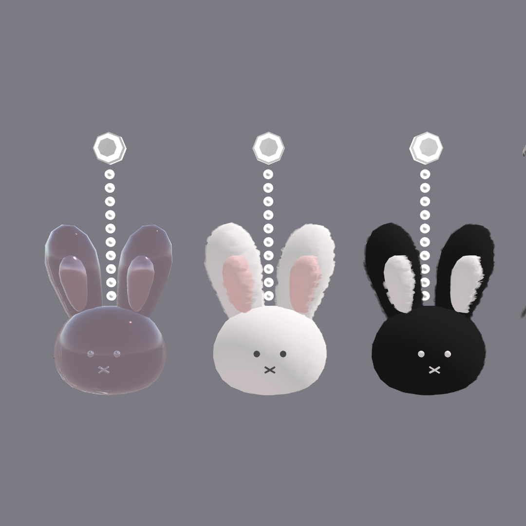 PB Rabbit accessory set - もちもちしょっぷ - BOOTH