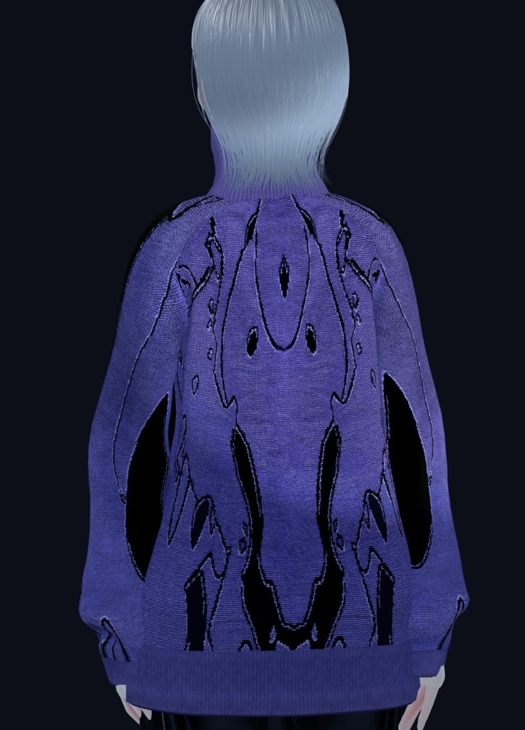 [3Dモデルウェア] ''BIONIC MACHINE" JACQUARD SWEATER - chloma - BOOTH