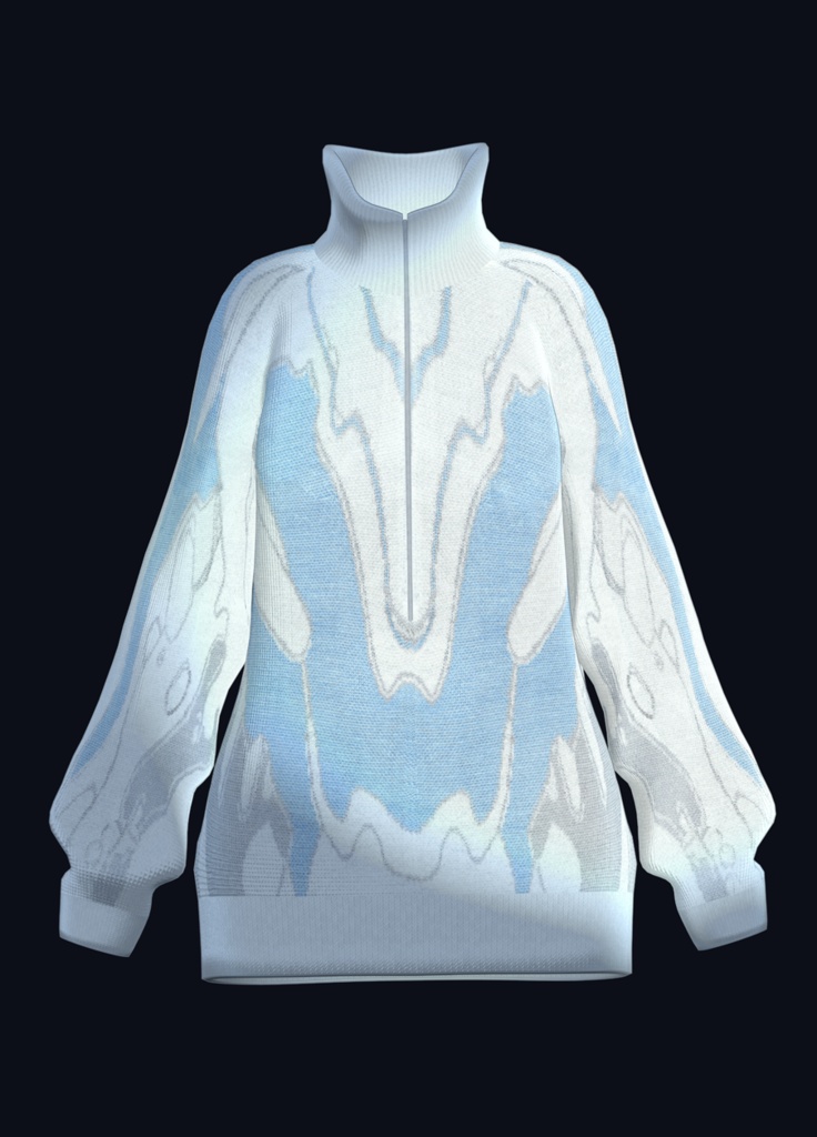 [3Dモデルウェア] ''BIONIC MACHINE" JACQUARD SWEATER - chloma - BOOTH