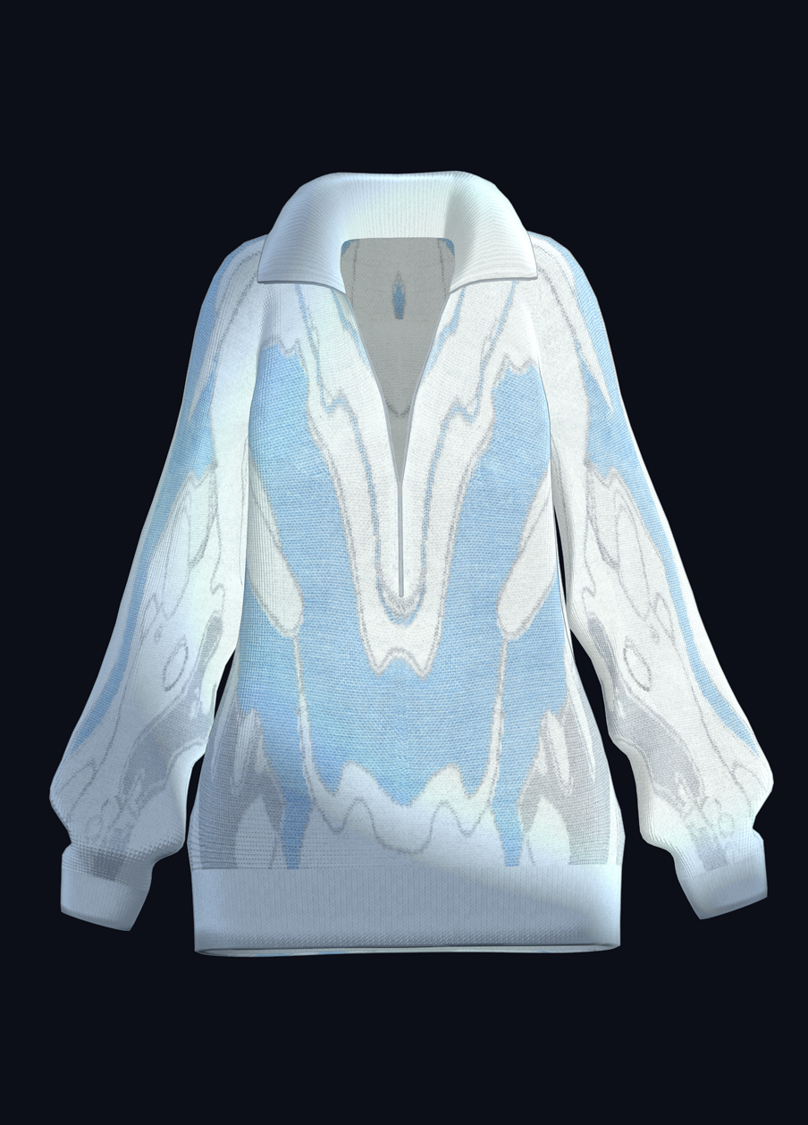 [3Dモデルウェア] ''BIONIC MACHINE" JACQUARD SWEATER - chloma - BOOTH