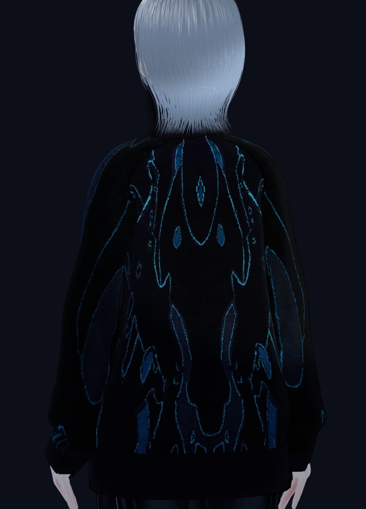 [3Dモデルウェア] ''BIONIC MACHINE" JACQUARD SWEATER - chloma - BOOTH