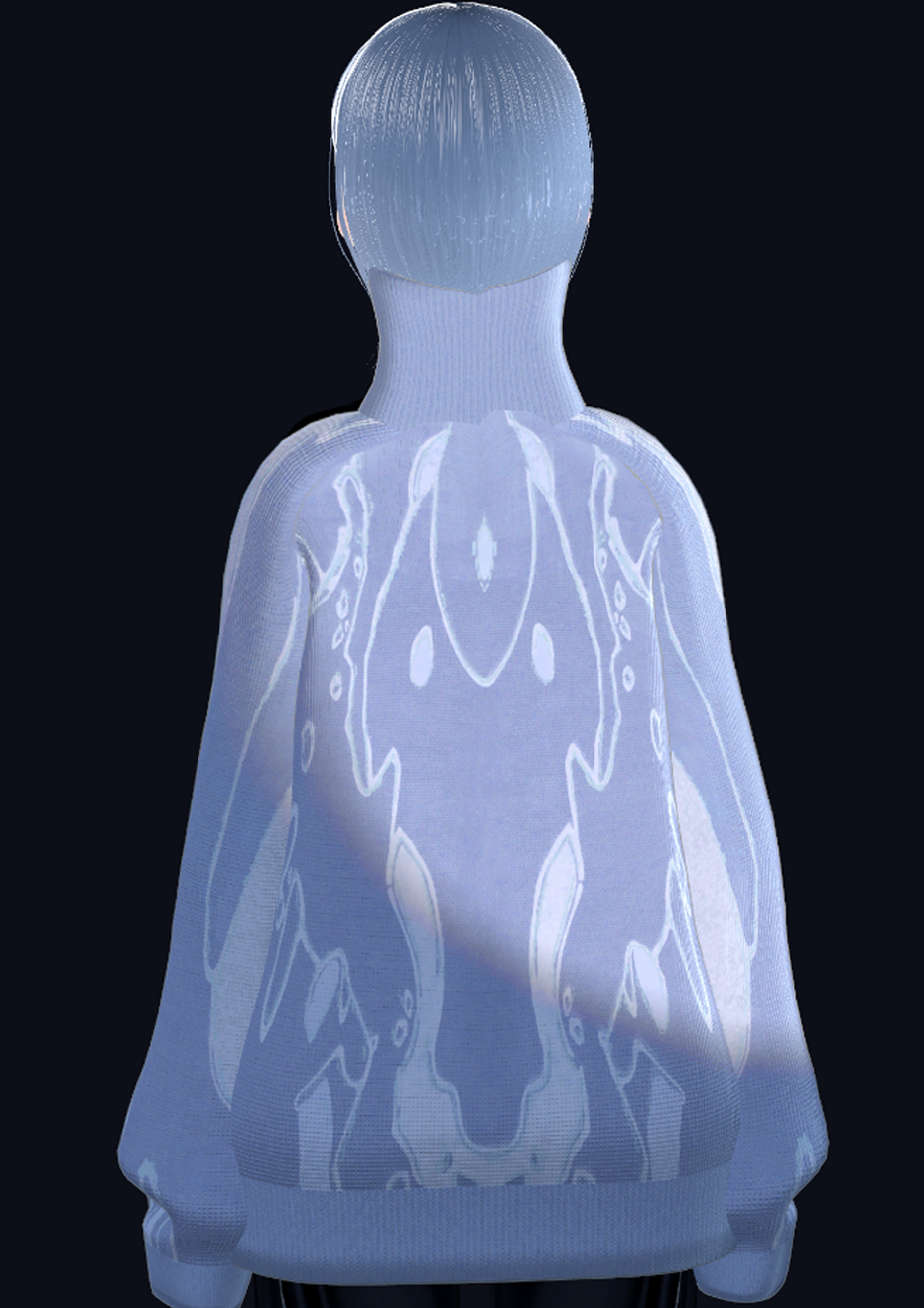 [3Dモデルウェア] ''BIONIC MACHINE" JACQUARD SWEATER/YUREI - chloma - BOOTH