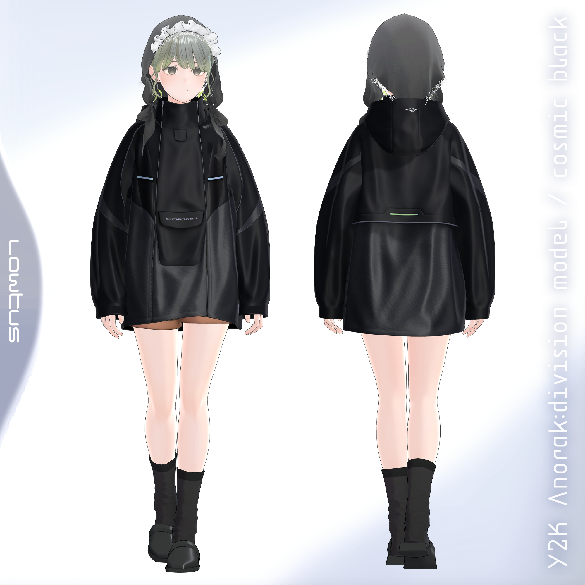 5アバター対応 [3Dモデルウェア] Y2Kｱﾉﾗｯｸ :division model - chloma - BOOTH