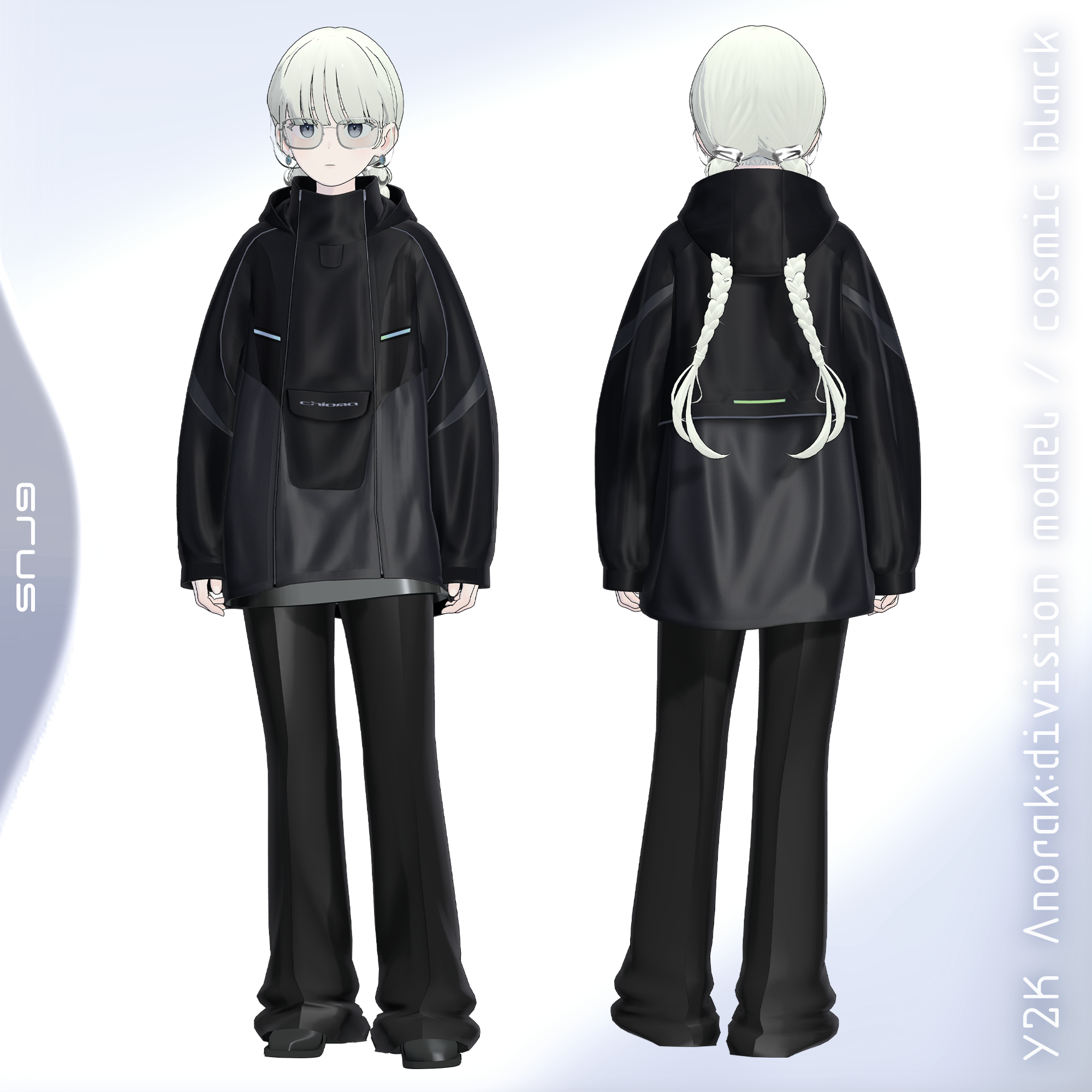 5アバター対応 [3Dモデルウェア] Y2Kｱﾉﾗｯｸ :division model - chloma - BOOTH