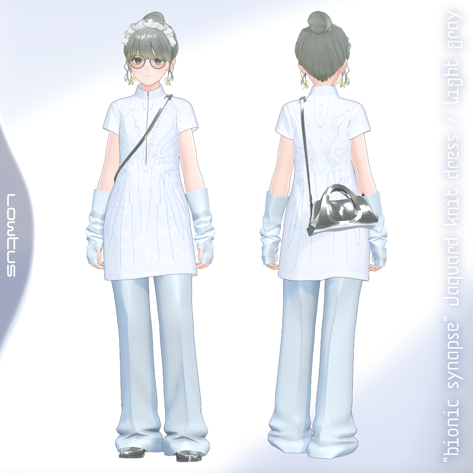 5アバター対応 [3Dモデルウェア] "Bionic Synapse"ｼﾞｬｶﾞｰﾄﾞﾆｯﾄﾄﾞﾚｽ - chloma - BOOTH