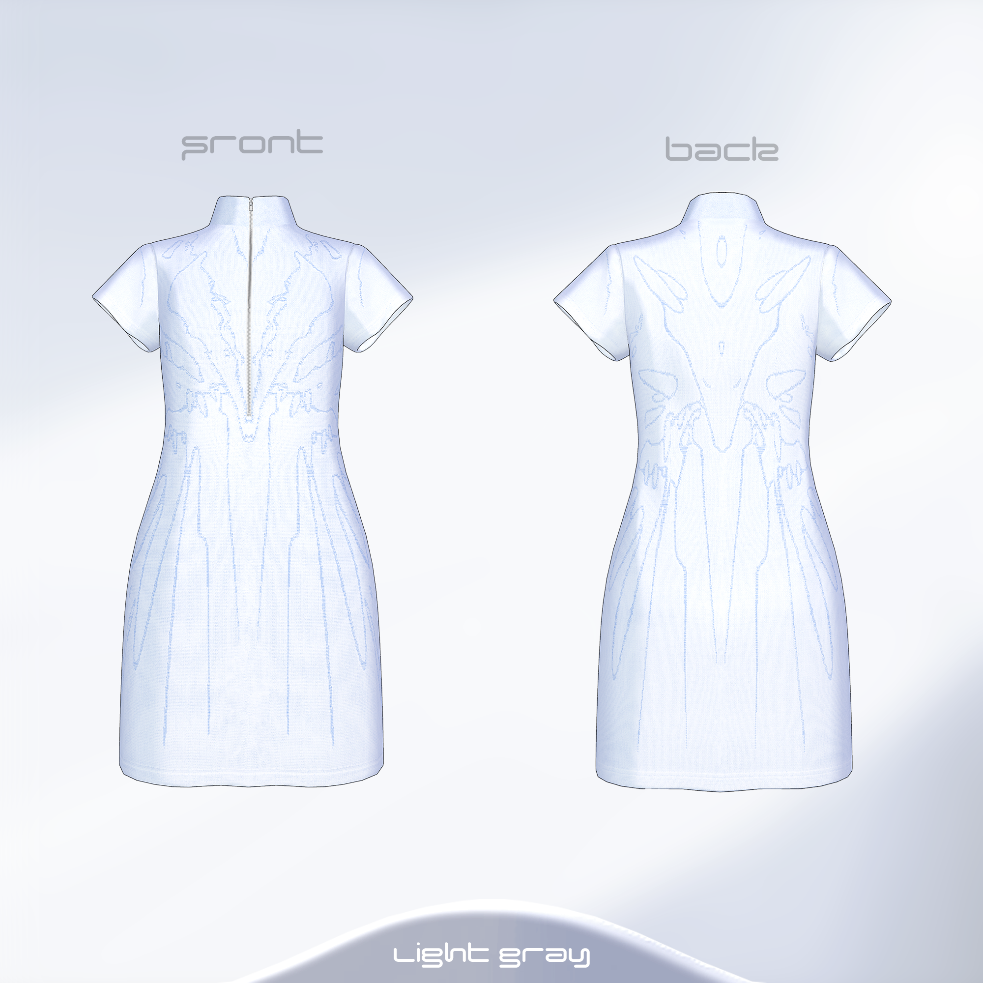 5アバター対応 [3Dモデルウェア] "Bionic Synapse"ｼﾞｬｶﾞｰﾄﾞﾆｯﾄﾄﾞﾚｽ - chloma - BOOTH