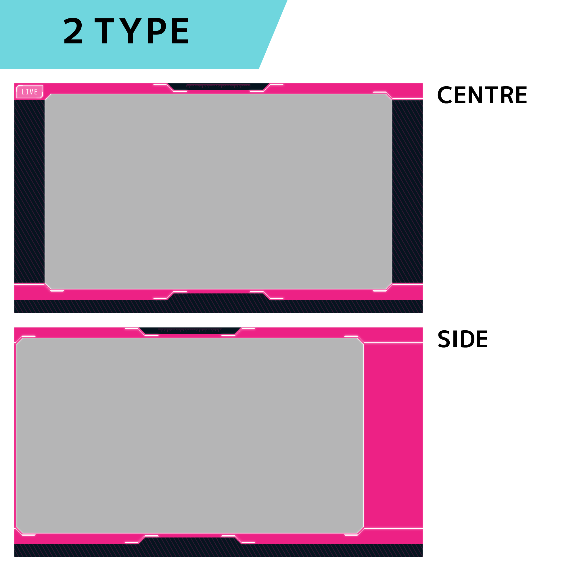 配信画面用デザイン枠/オーバーレイ：SF - mooncape - BOOTH