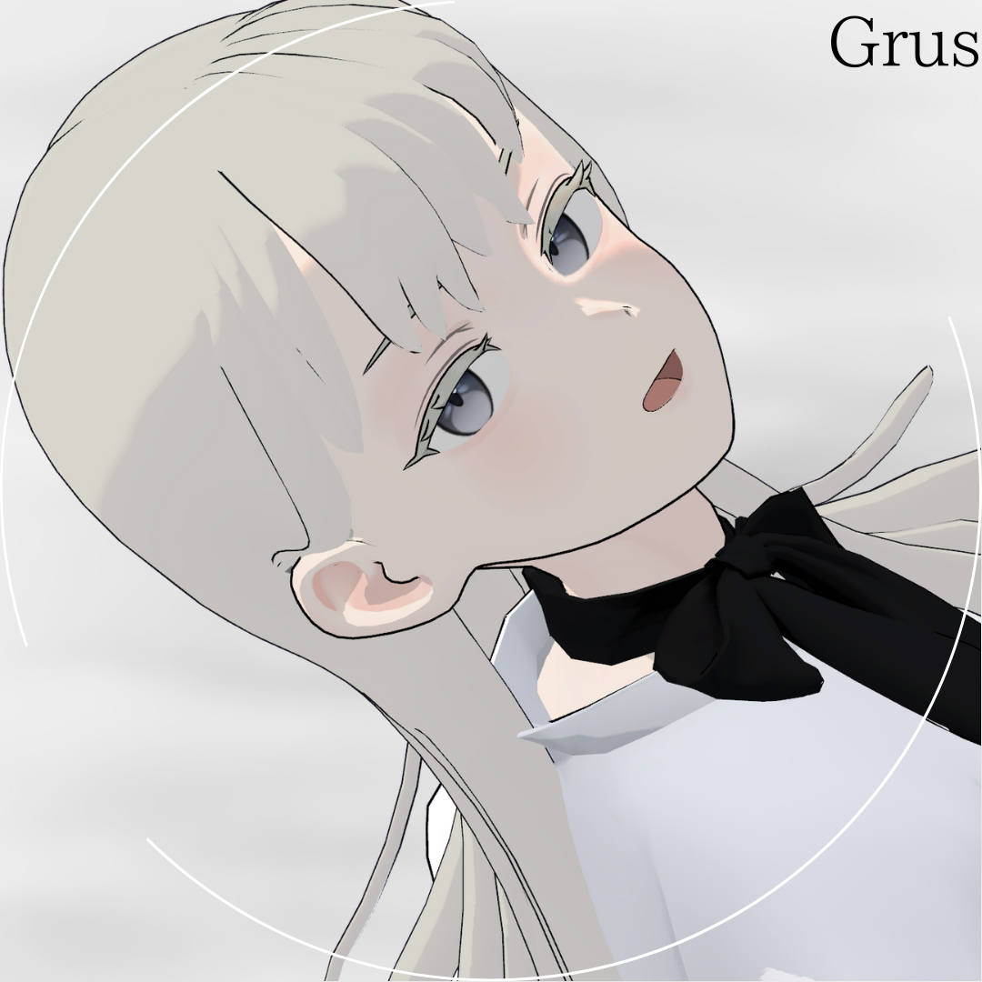 【Lapwing/Grus】simple straight long hair【3D hairstyle】 - lunvelle - BOOTH