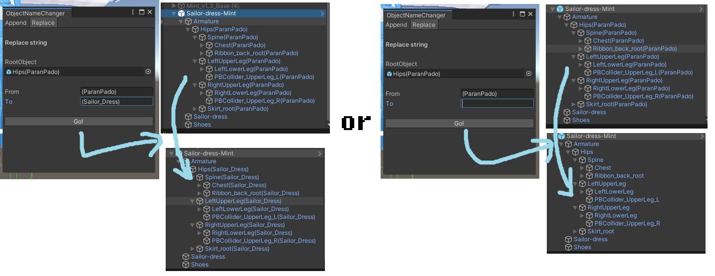 [FREE]Object Name Changer - UnityEditor Extention - ParanPado - BOOTH