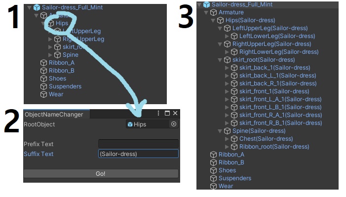[FREE]Object Name Changer - UnityEditor Extention - ParanPado - BOOTH