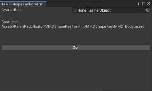 [FREE]MMDShapeKey - UnityEditor Extention - ParanPado - BOOTH
