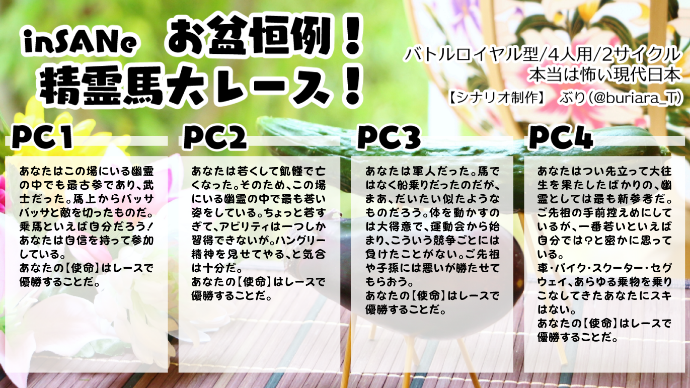 inSANeシナリオ集「ネクストステージ」 - ぶりはまち（TRPG） - BOOTH