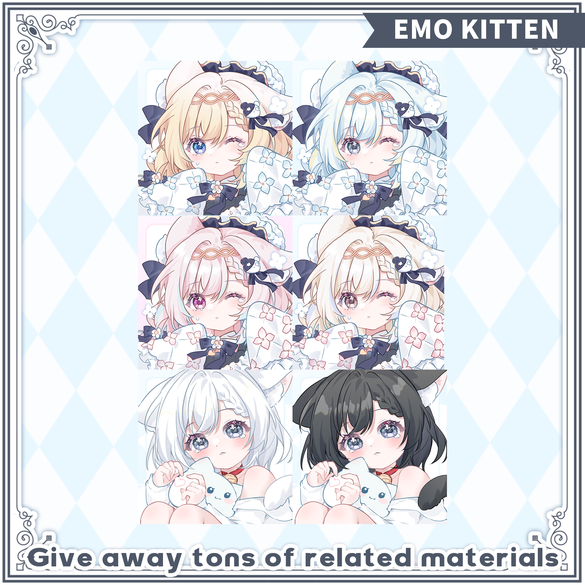 【live2d Model】Emo Kitten - Cai Cat - BOOTH