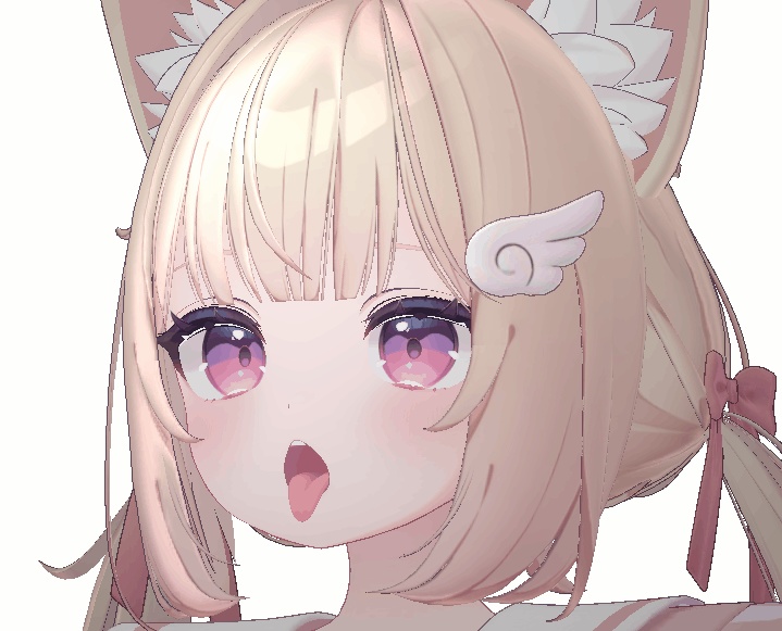 Chiffon 「シフォン」 - Tongue Physics (Modular Avatar) - woopsy - BOOTH