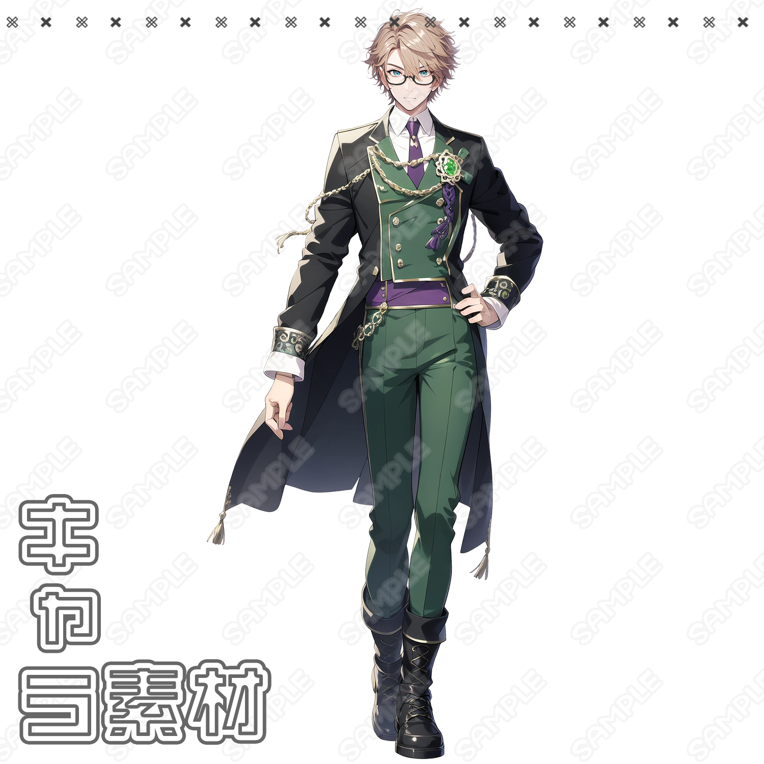 【061】キャラ素材_アイドル男性【5体セット有】 - チネラくんの素材置き場 - BOOTH