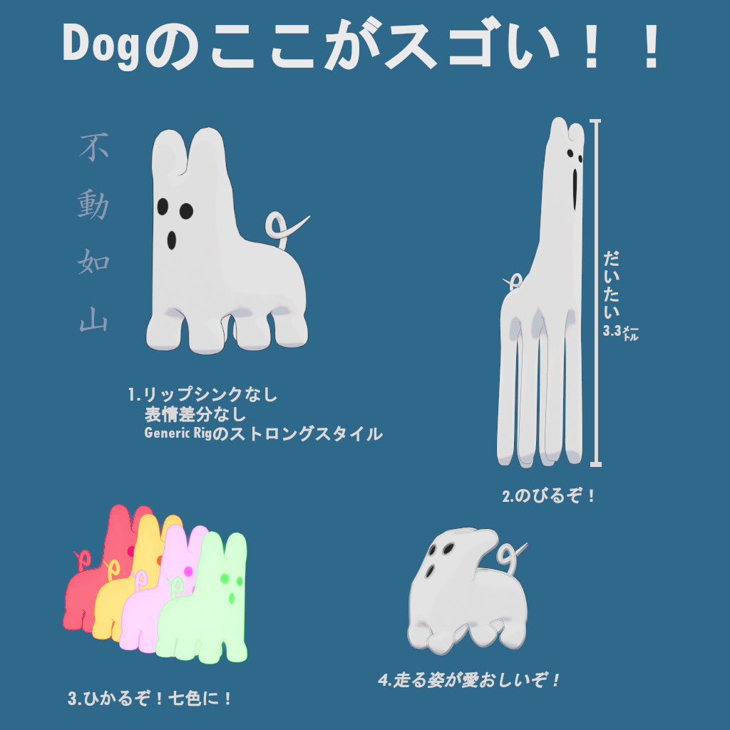 Dog【VRChat向けGeneric avatar】 - 加賀かっぱ祭り実行委員会 - BOOTH