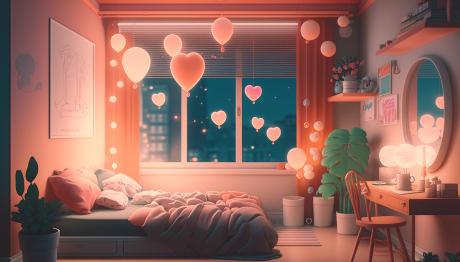 【FREE 無料】Vtuber background | Valentine's Day | バレンタインデー - Hertz ...