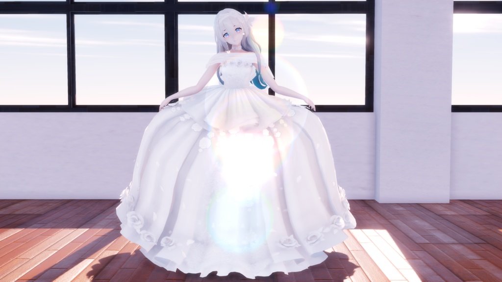流莹 wedding dress【MMD MODEL DL】 - aknx - BOOTH
