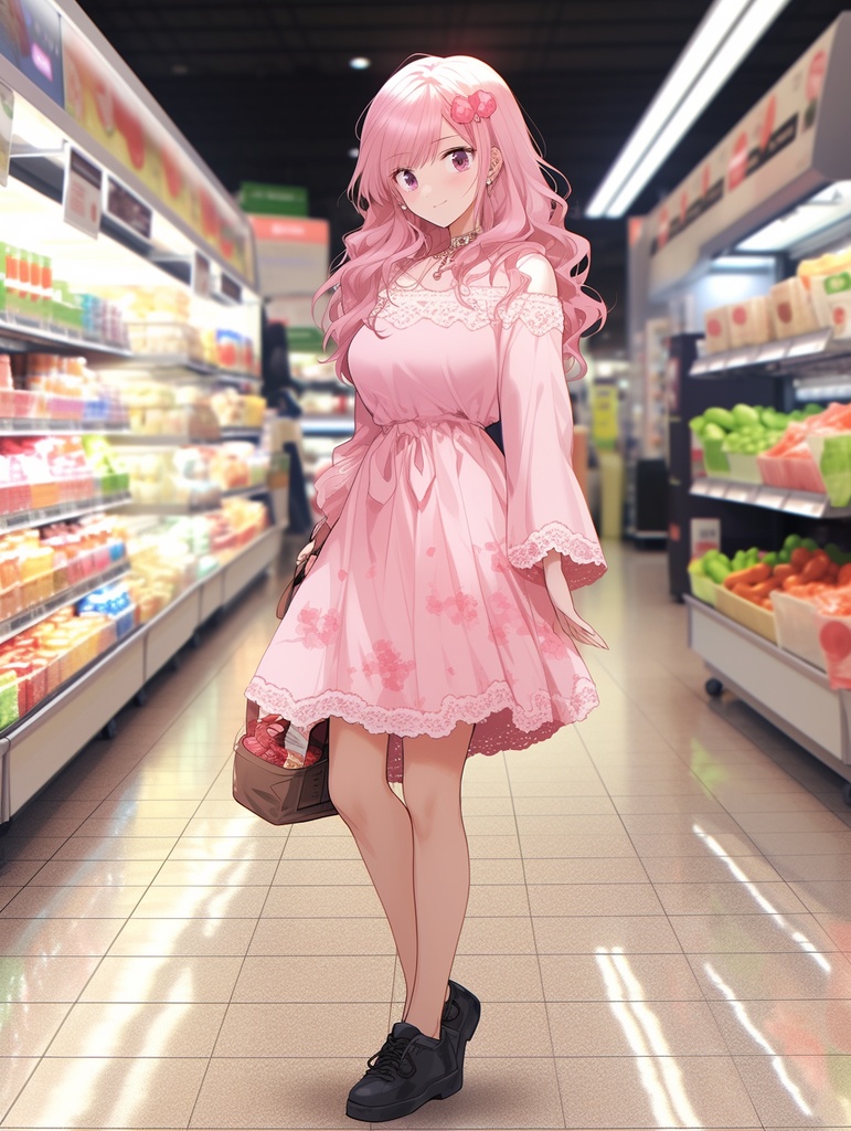 ショッピング中の女性（4枚） - murata-ai - BOOTH