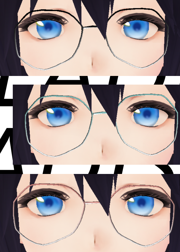 LADIS Geo Wireframe Glasses [VRoid] - ladis - BOOTH