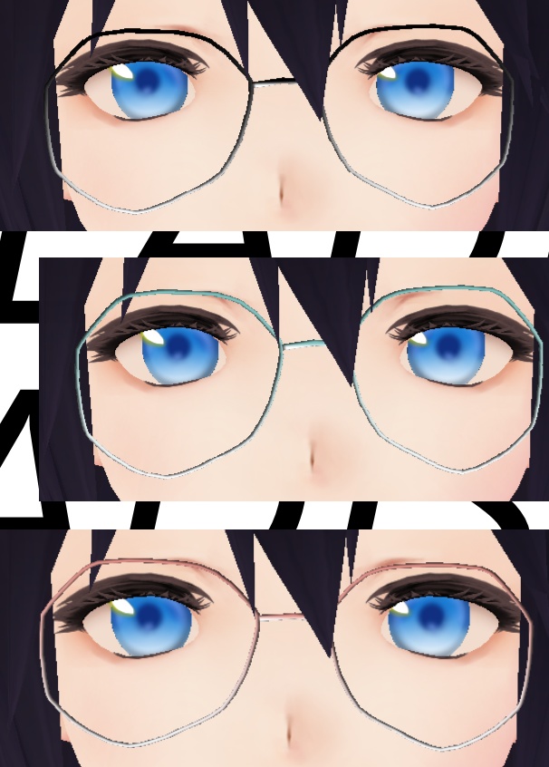 LADIS Geo Wireframe Glasses [VRoid] - ladis - BOOTH