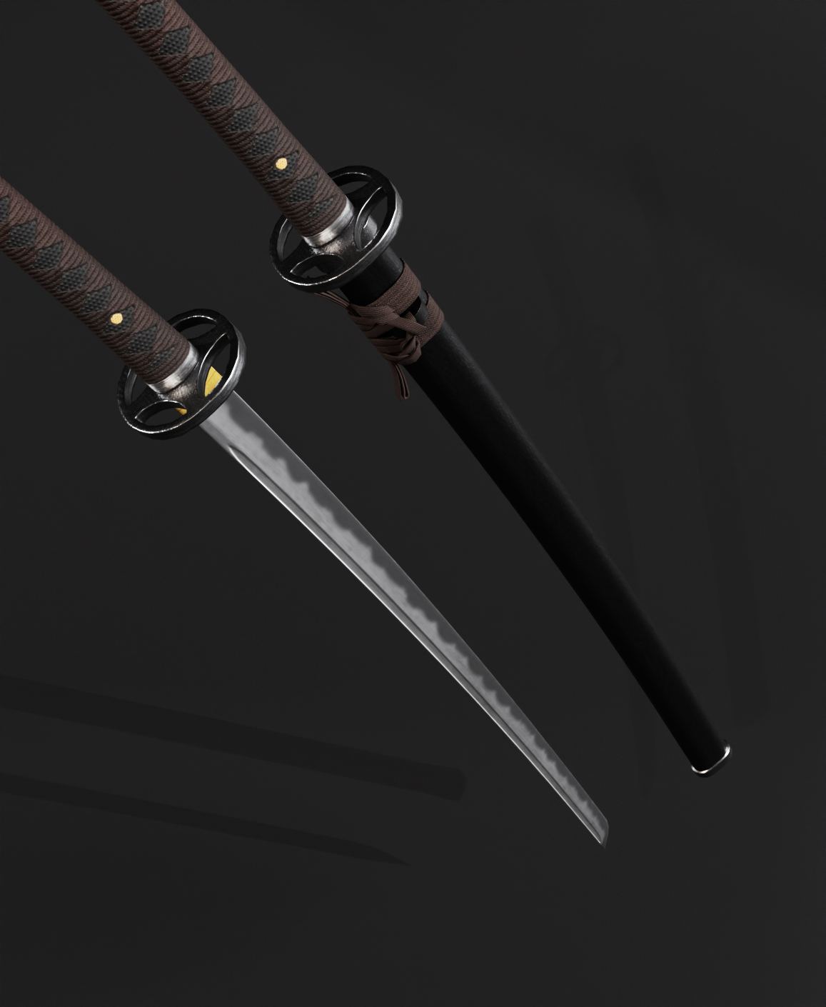 【無料配布】刀 / Katana 3Dモデル（ローポリ・テクスチャ付き） - 時ノ屋 - BOOTH