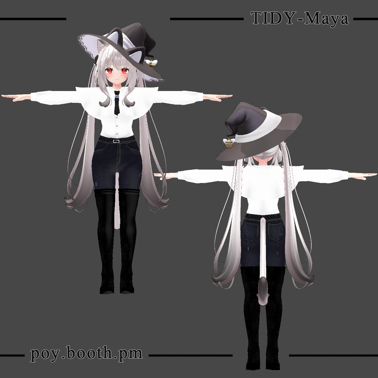 【VRC向け】*TIDY* [ Grus / 舞夜 (Maya) ] (clothes set) - Poy - BOOTH