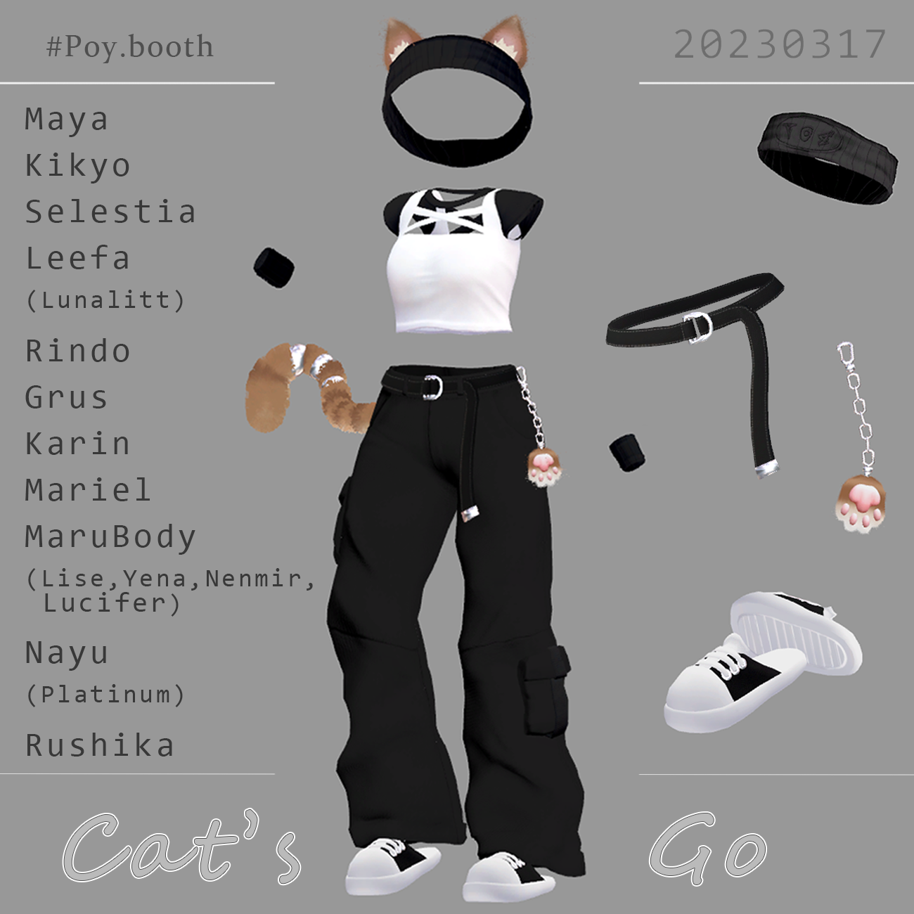 【VRC】*Cat's Go* (18 Avatars 対応) - Poy - BOOTH