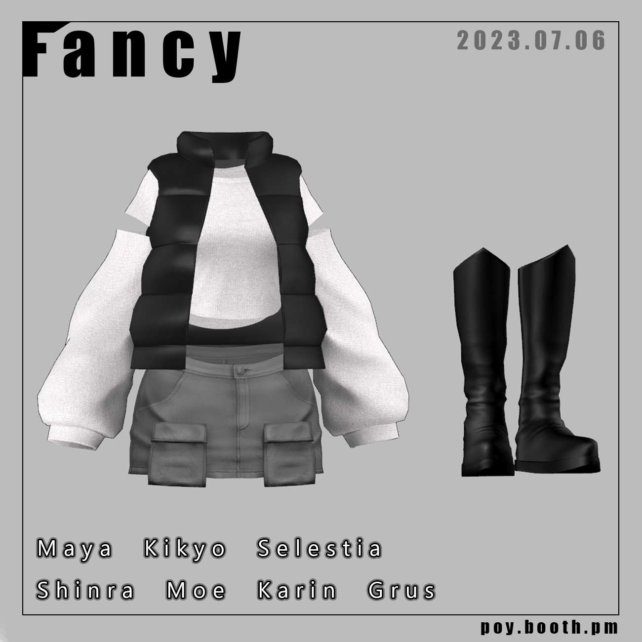 【VRC】*Fancy* (8 Avatars 対応) - Poy - BOOTH