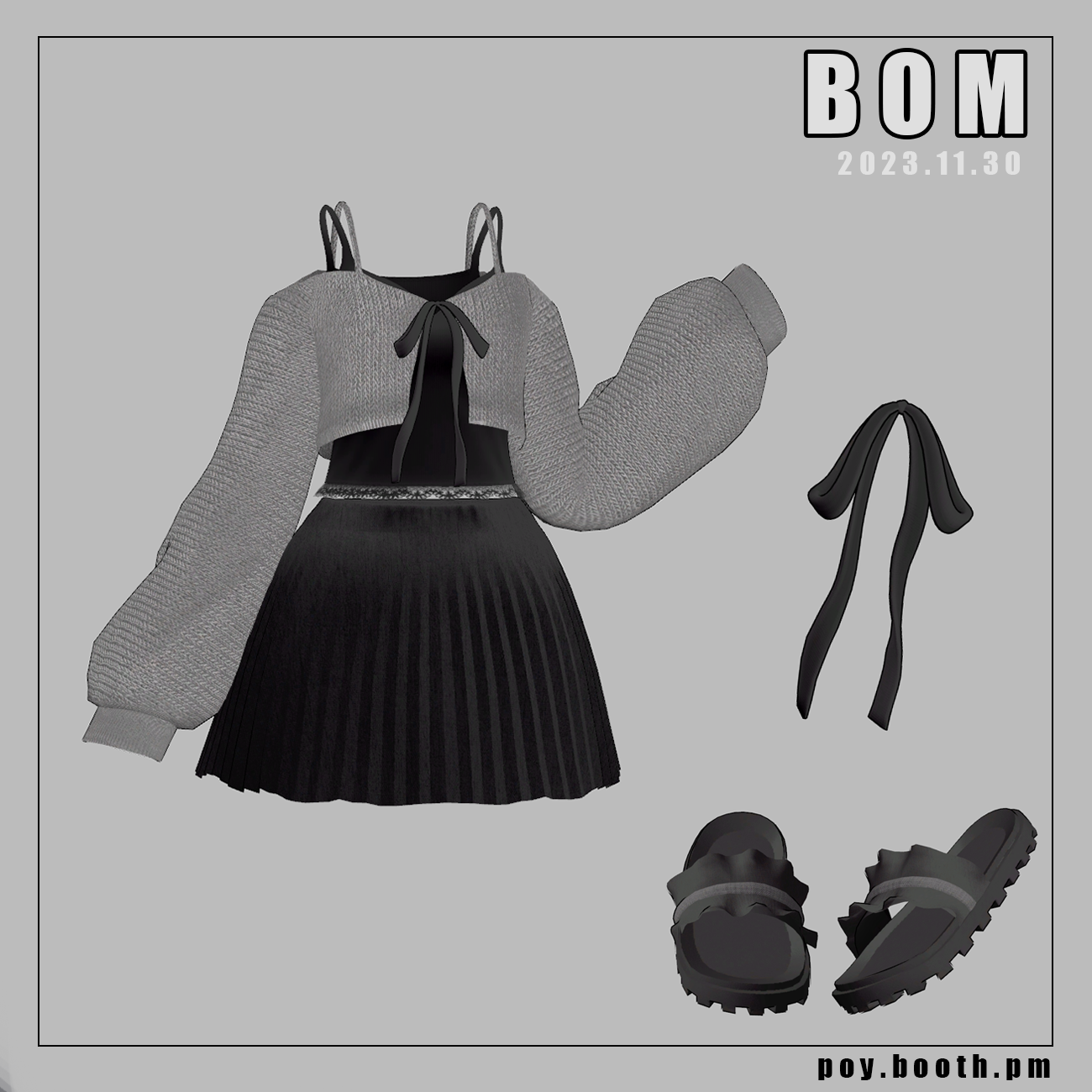 【VRC】 Bom clothes (13 Avatars 対応) - Poy - BOOTH