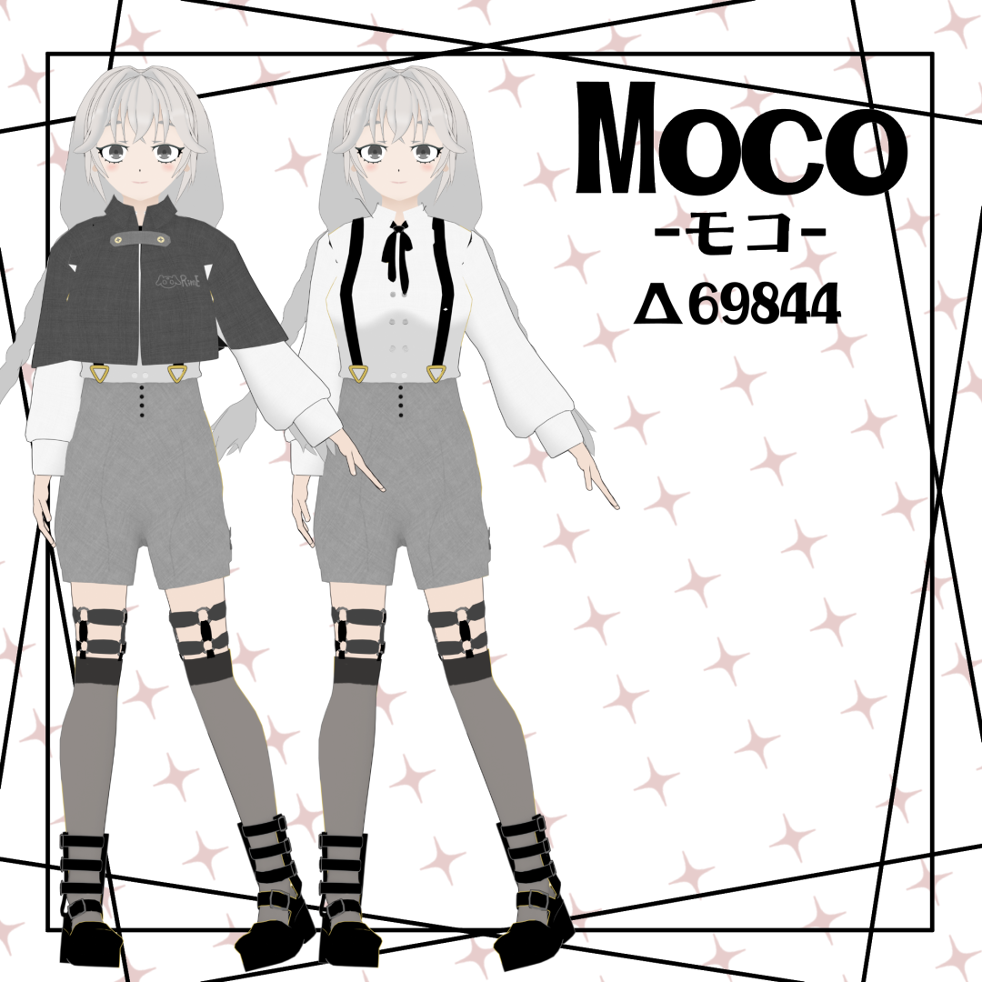 【VRChat想定3Dモデル】モコ - Rime - BOOTH