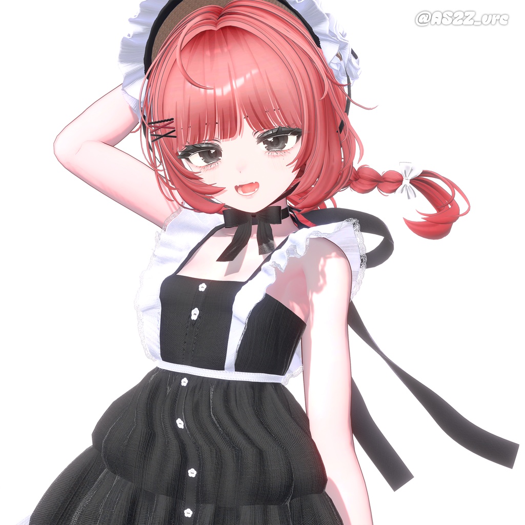 【9 ⊳ 8アバター対応】 Chibi Girl Cutie Braid [REMAKE] - SOUR FLAVOR - BOOTH