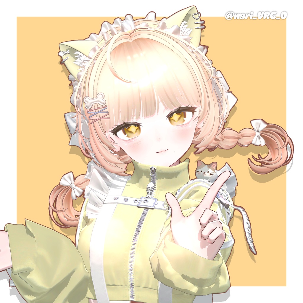 【9 ⊳ 8アバター対応】 Chibi Girl Cutie Braid [REMAKE] - SOUR FLAVOR - BOOTH