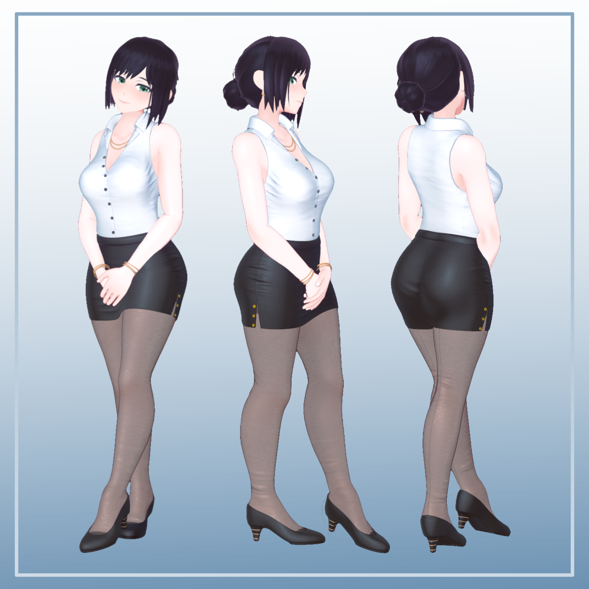Astrea - Office Lady (PhysBone Update) | VRChat Avatar - Cascadian - BOOTH