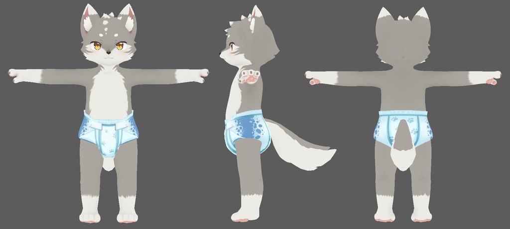 [無料] VRchat Alfie Diaper - 汪汪懶狗狗 - BOOTH
