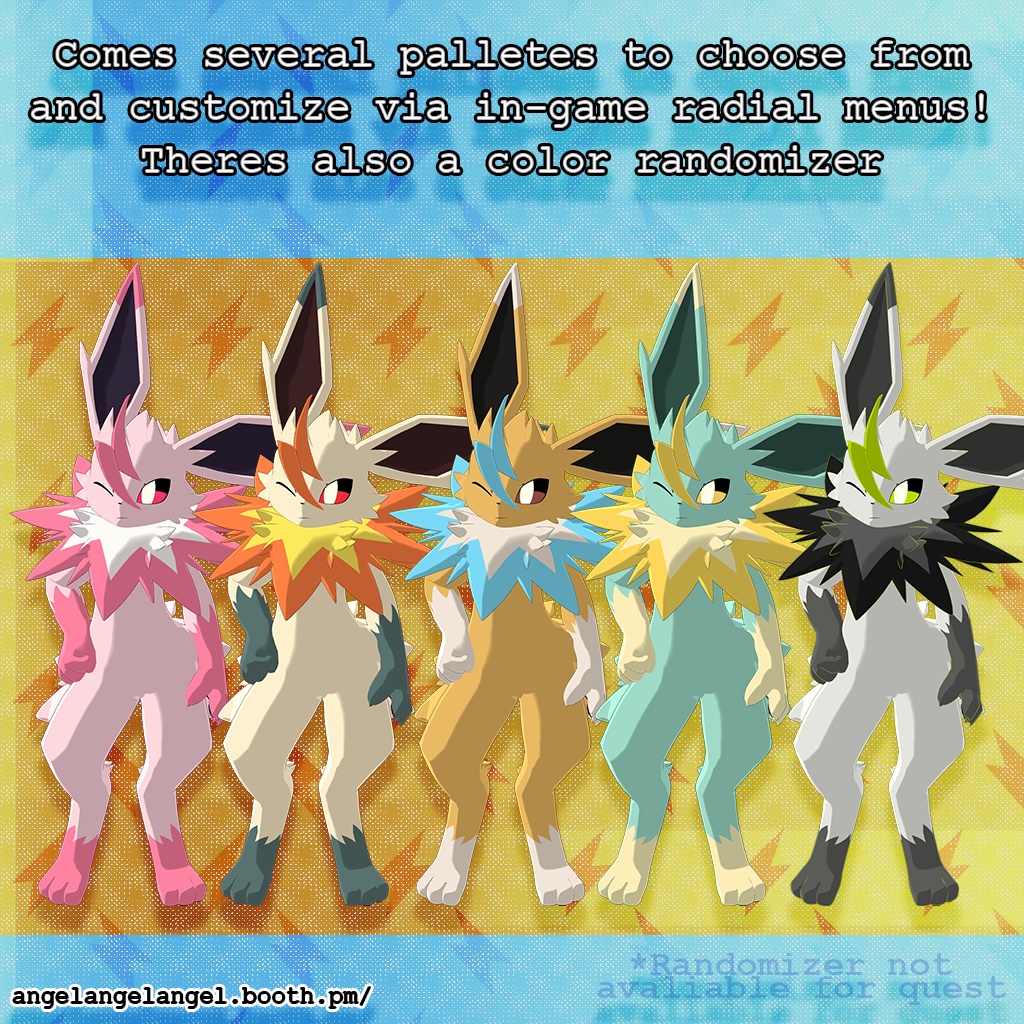 ROCKSTAR JOLTEON [VRC] - ANGEL INDUSTRIES - BOOTH