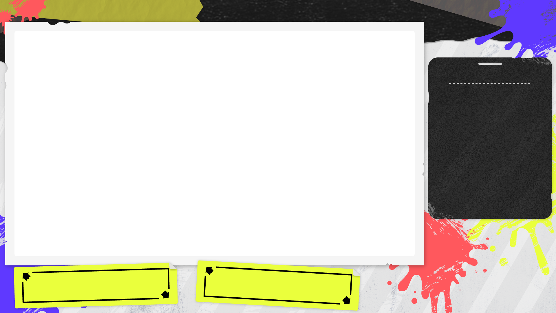 【無料】Splatoon3風配信用素材【フリー素材】 - TEAO Creative Lab - BOOTH